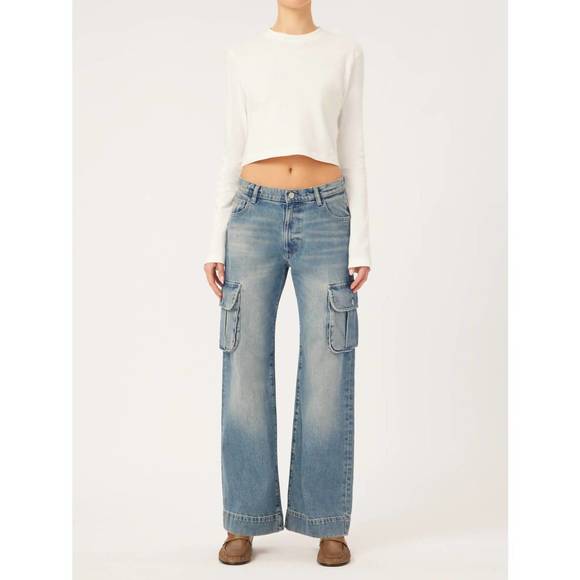 DL1961 | Jeans | New Dl961 Womens Zoie Wide Leg Cargo Low Rise Jeans In ...
